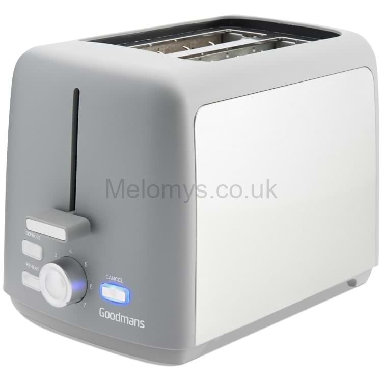Melomys | Goodmans Brushed Kettle & 2 Slice Toaster - Silver